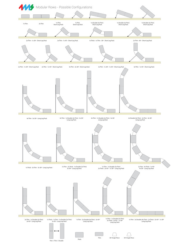 4ms Modular Row - 45 degree Angle